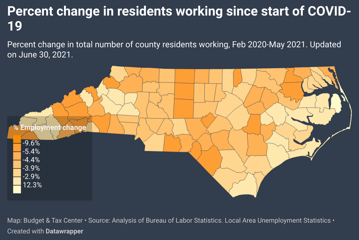 New NC jobs data: Local labor markets shrink across state as people ...