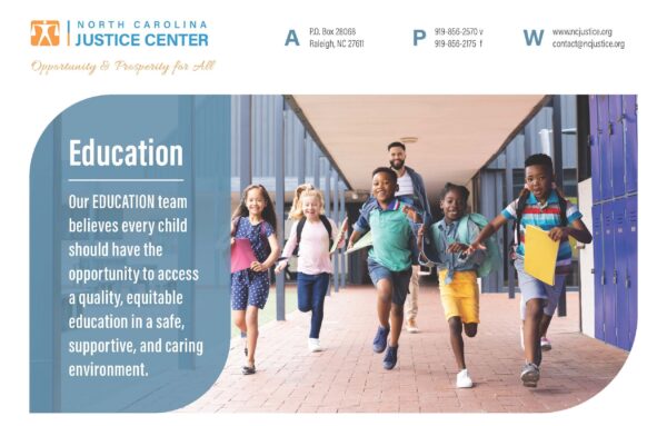 North Carolina Justice Center – Opportunity and prosperity for all