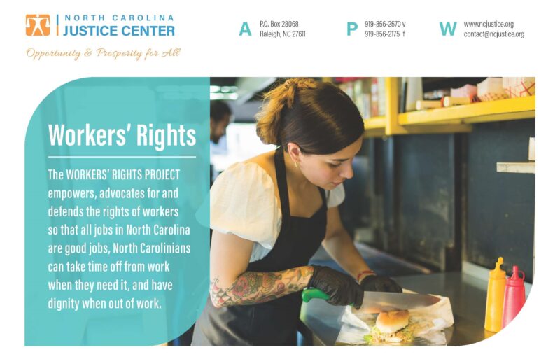 Workers’ Rights Project – North Carolina Justice Center