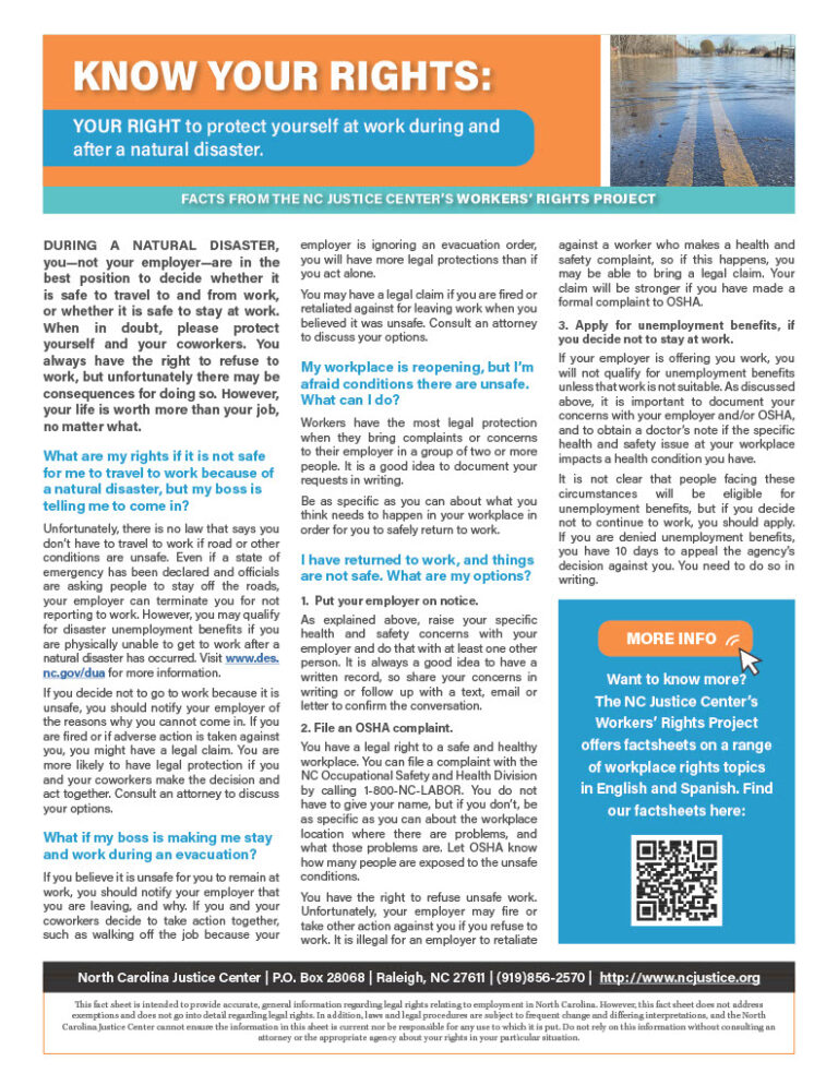 Know Your Rights: Your Right to Protect Yourself at Work During and ...