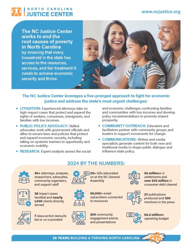 Overview – The NC Justice Center: By the Numbers – North Carolina ...