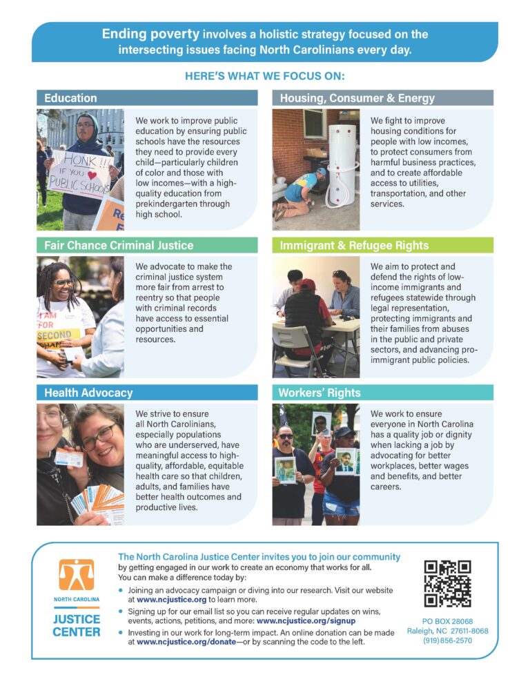 Overview – The NC Justice Center: By the Numbers – North Carolina ...