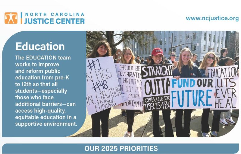 North Carolina Justice Center – Opportunity and prosperity for all
