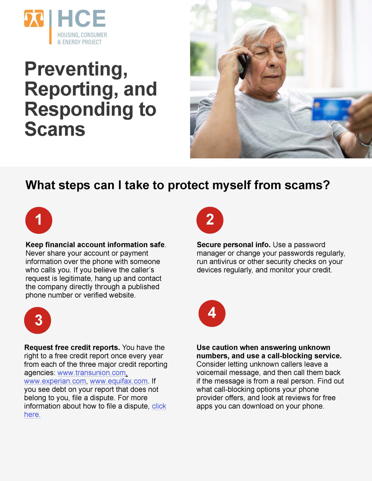 Avoiding Scams – North Carolina Justice Center